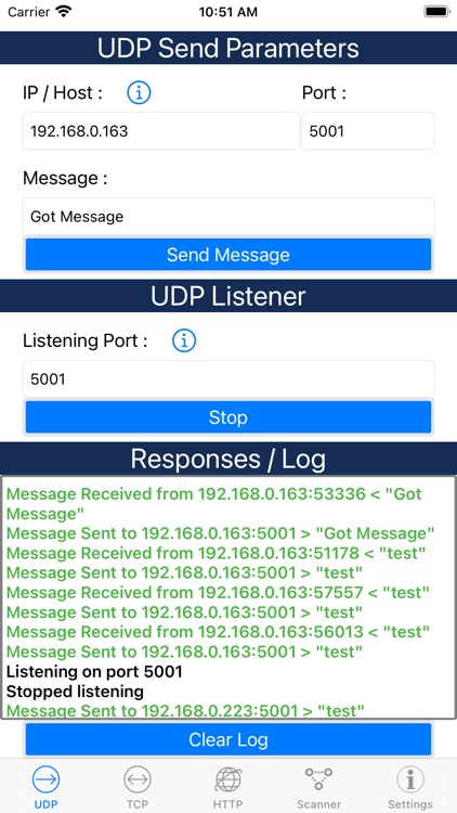 UDP TCP REST Network Utility By JC Accounting Innovative Technologies