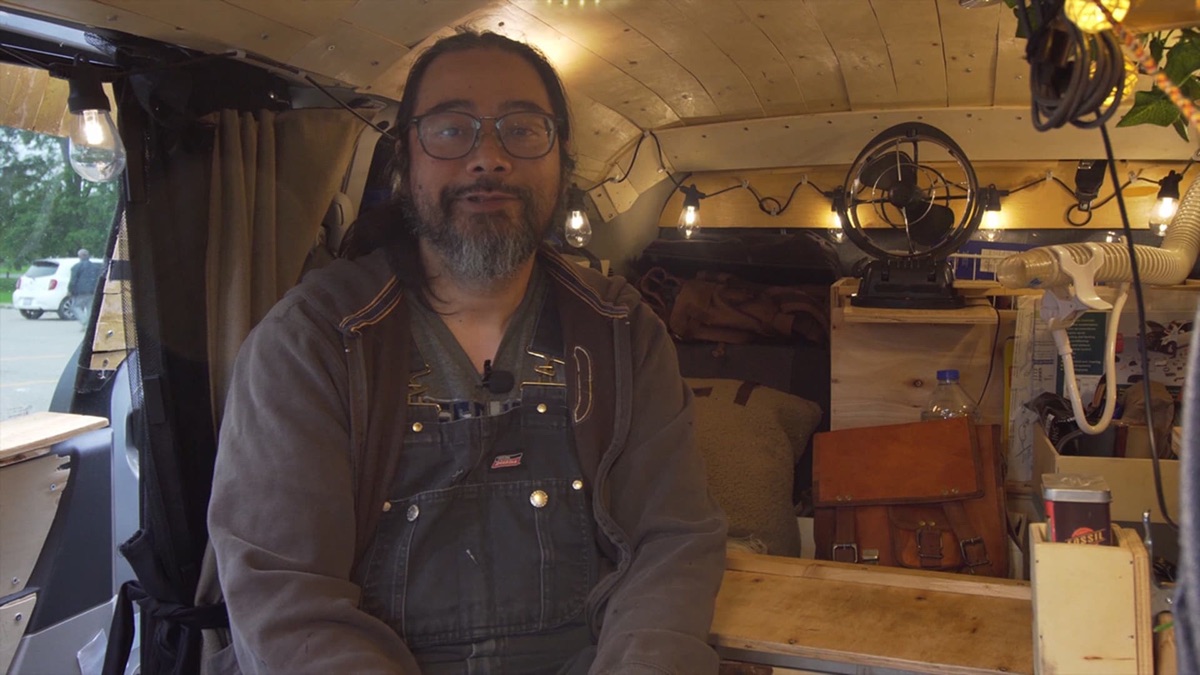 Self Built MiniVan Camper With 12v AC and Everything He Needs. / Toyota ...