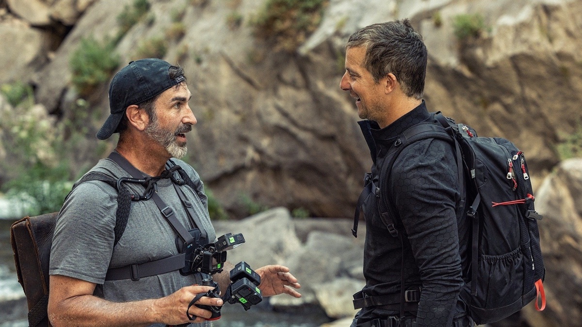 Rob Riggle in the Great Basin Desert - Running Wild With Bear Grylls ...