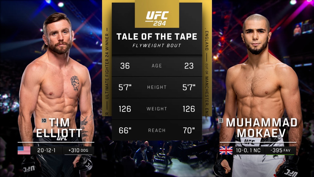‎294: Muhammad Mokaev vs. Tim Elliott Prelims - UFC (Season 294 ...