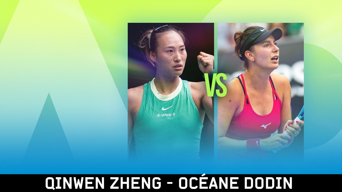 Qinwen Zheng - Océane Dodin - Apple TV (UK)
