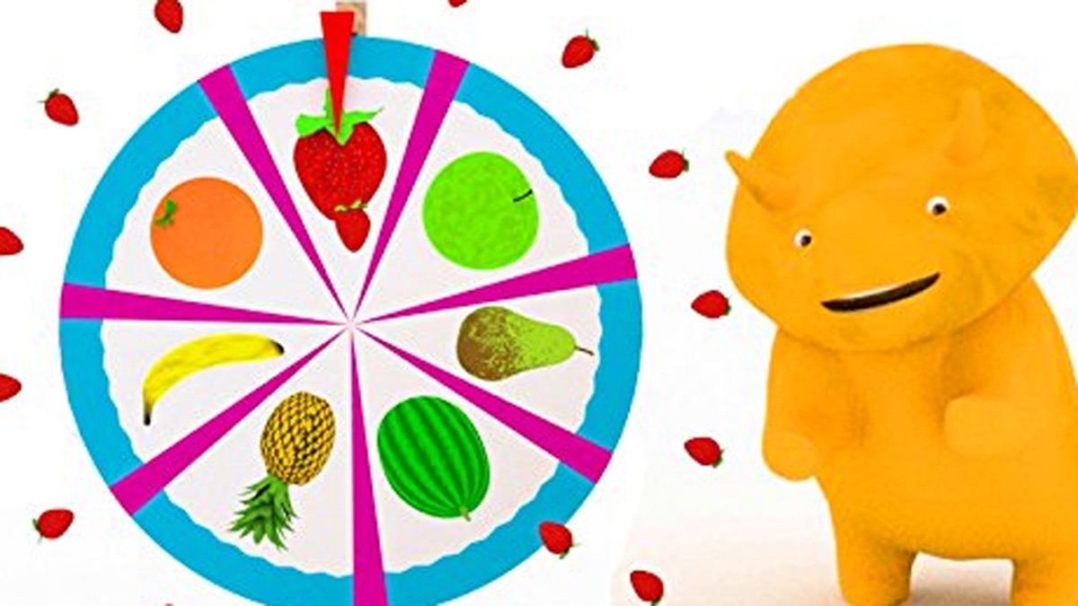 Learn fruits : the Fruit Wheel of Fortune - Dino The Dinosaur (Season 1 ...