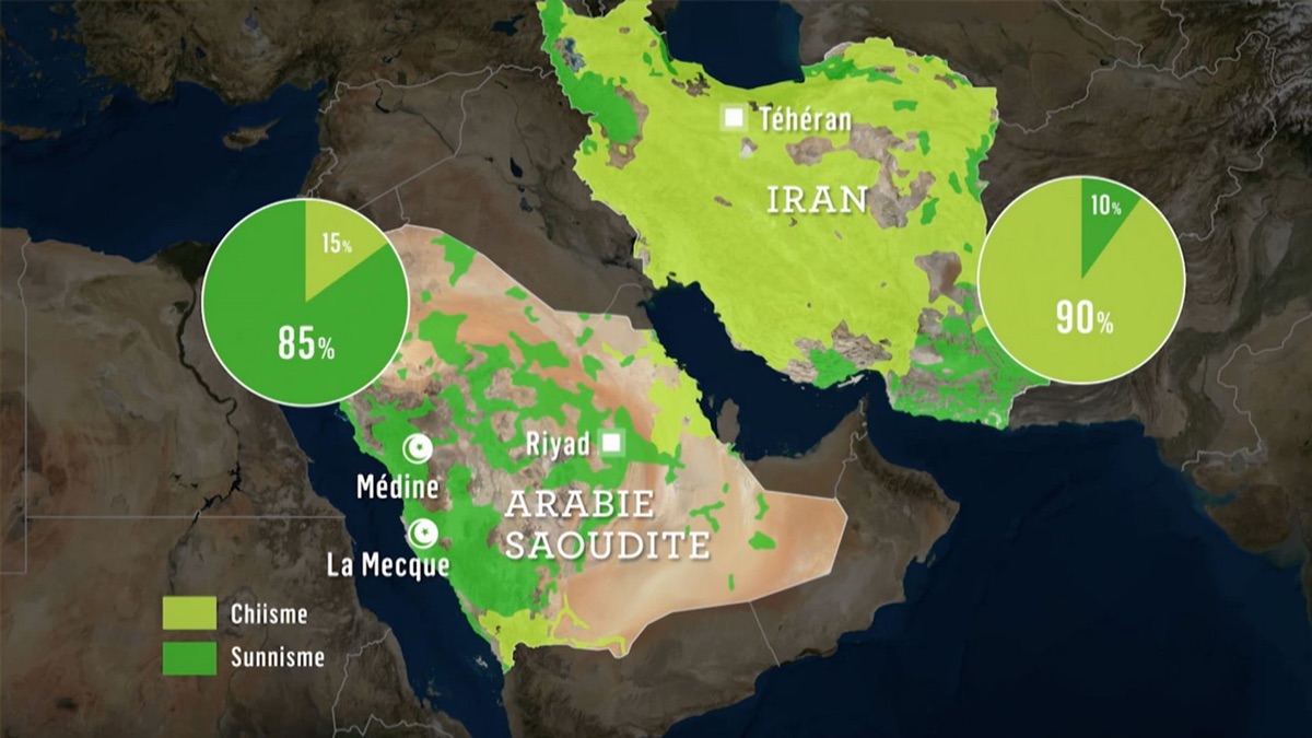 Iran & Saudi Arabia: Neighbours and Rivals - Mapping the World - Apple ...