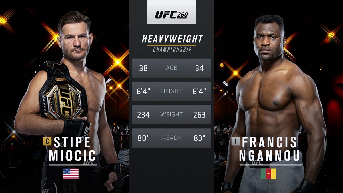 ‎260: Stipe Miocic vs. Francis Ngannou Main Card - UFC (Temporada 260 ...