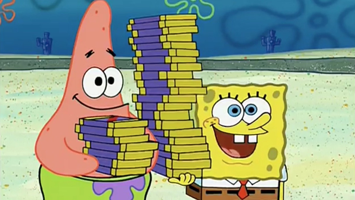 Spongebob Chocolate With Nuts