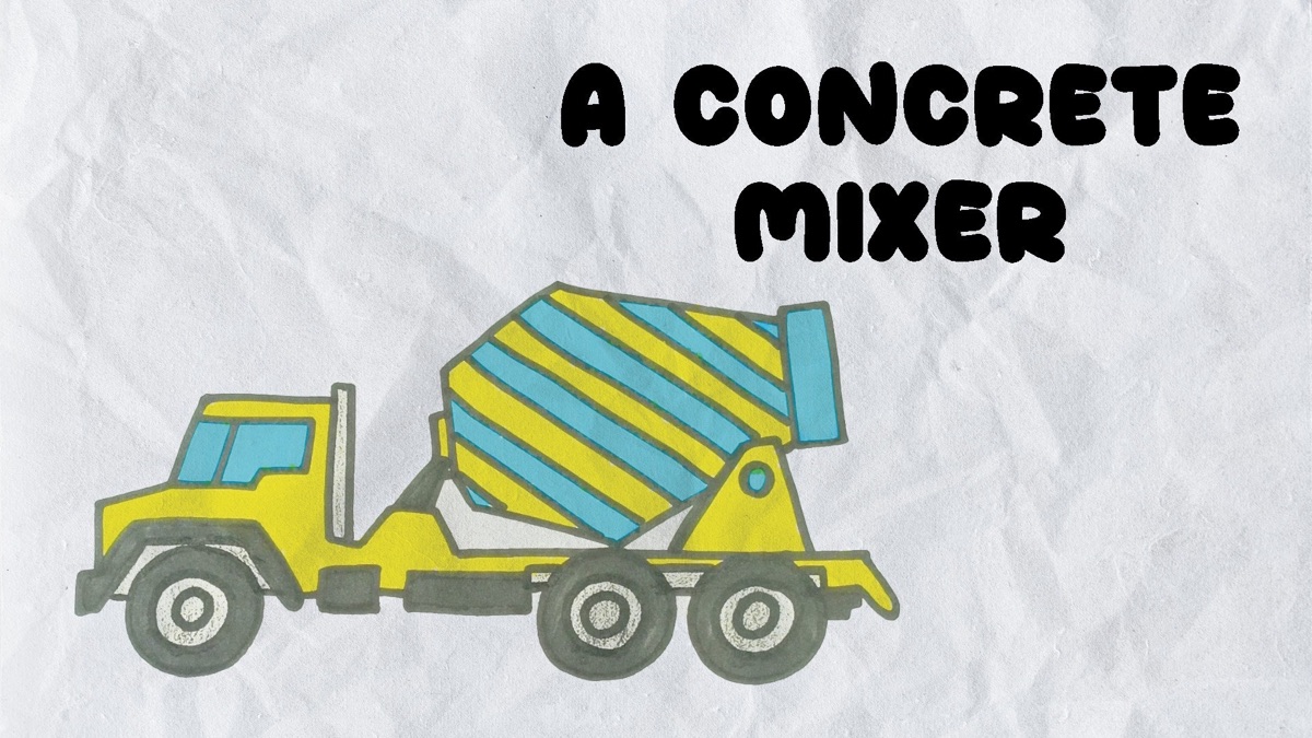 Learn to Draw A Concrete Mixer - Tashi Non-Stop (Season 1, Episode 20 ...