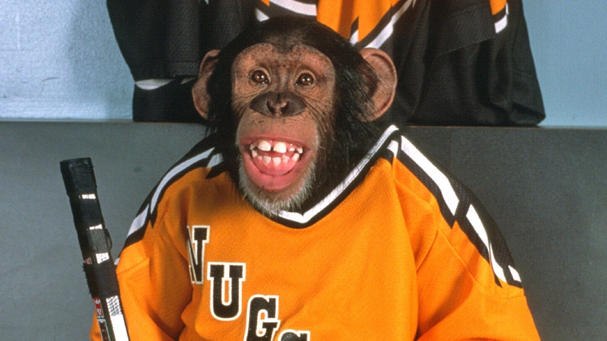 Monkey Playing Baseball