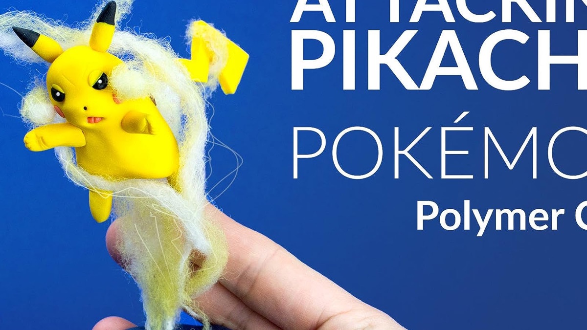 Attacking Pikachu Polymer Clay Tutorial | Pokemon - ClayClaim (Season 2 ...