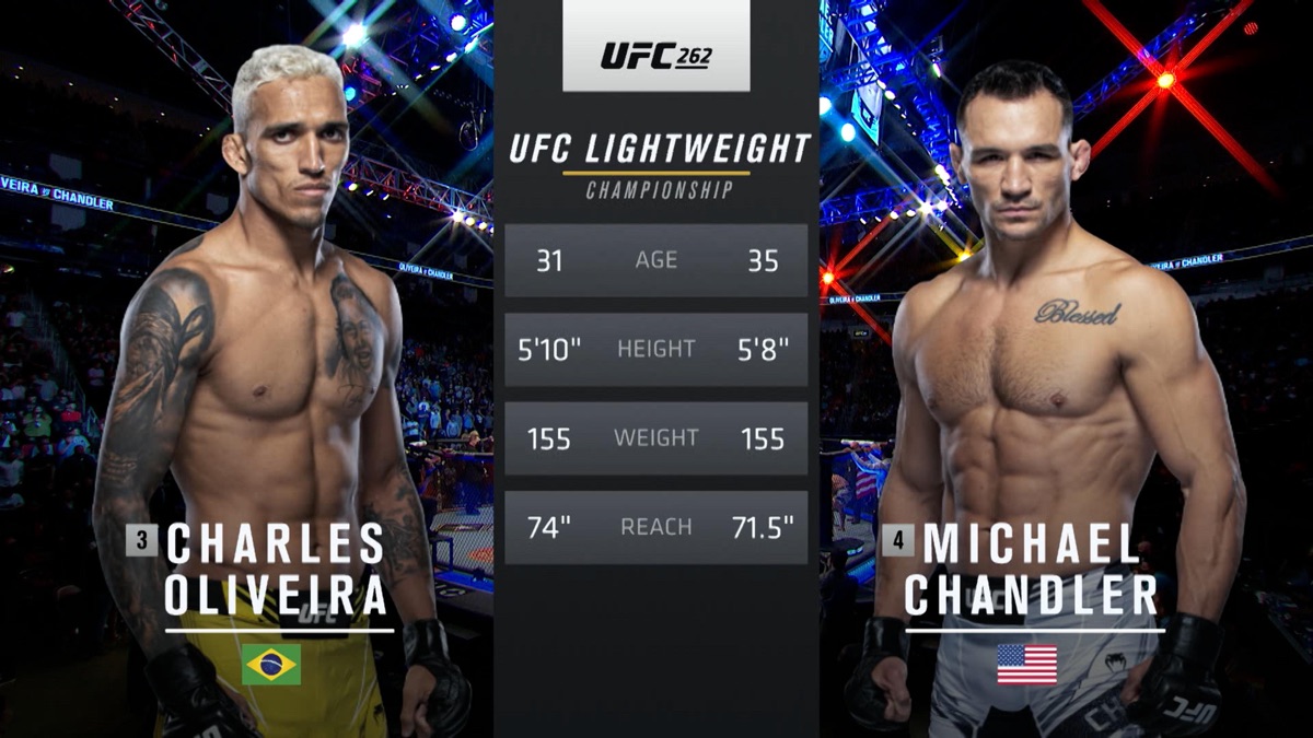 ‎262: Charles Oliveira vs. Michael Chandler Main Card - UFC (temporada ...