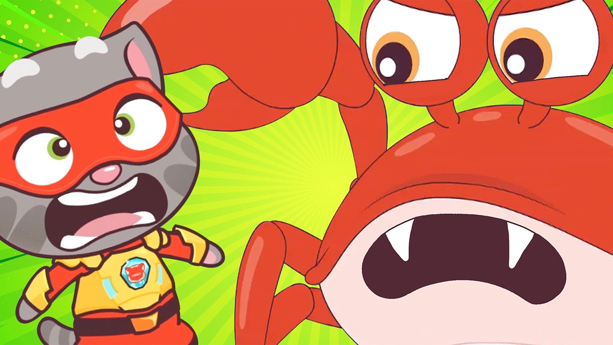 Talking Tom Fights the Giant Crab - Talking Tom Heroes (Season 1 ...