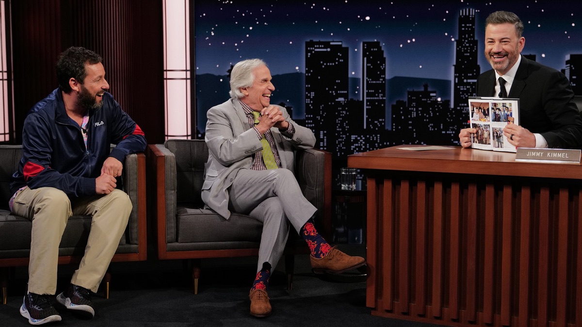 Adam Sandler; Henry Winkler - Jimmy Kimmel Live - Apple TV