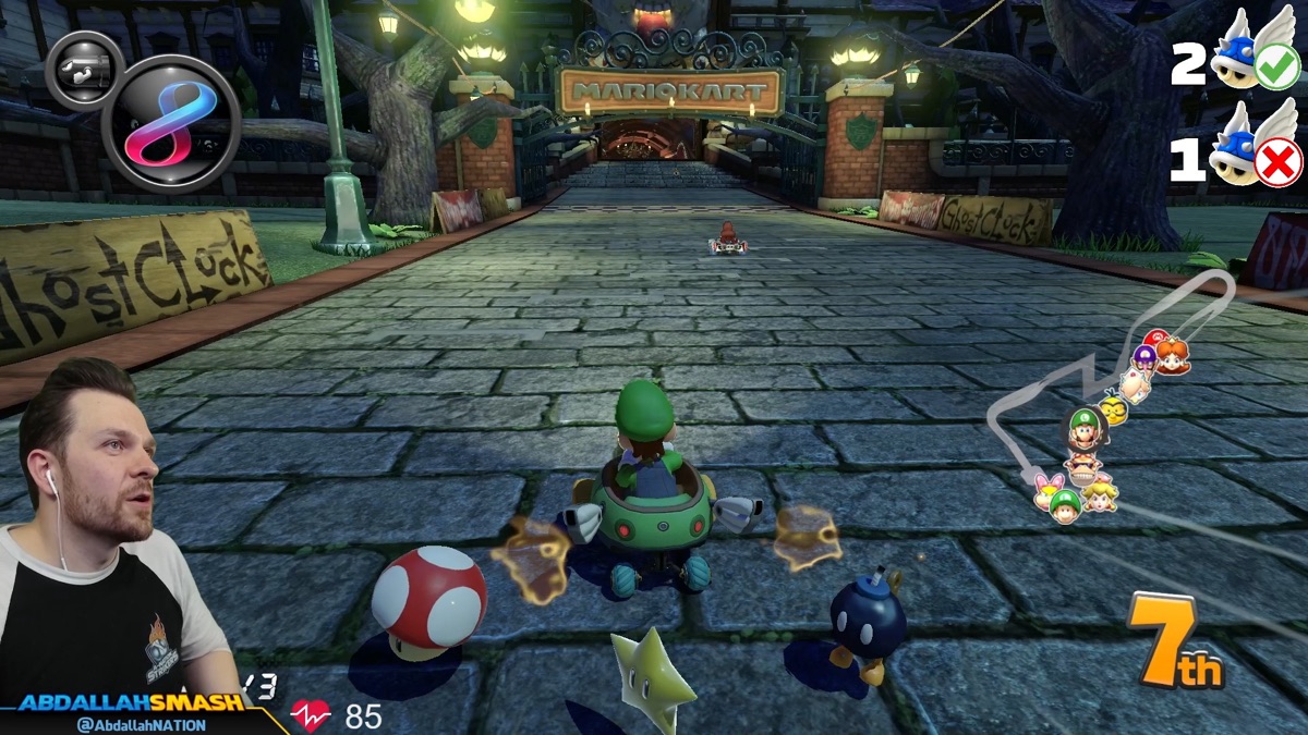 Luigi Competes in the Flower Cup!| Mario Kart 8 Deluxe Blue Shell ...