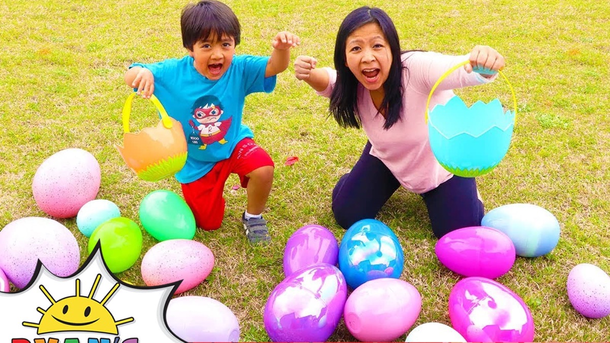 Outdoor Easter Egg Hunt With Ryan! - Ryan's World (Series 13, Episode ...