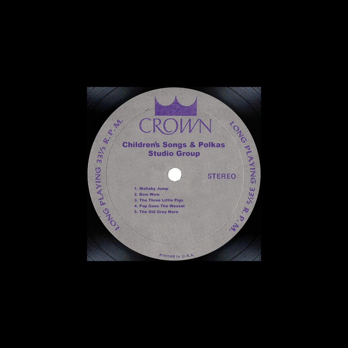 ‎Apple Music에서 감상하는 Crown Records Studio Group의 Children's Songs & Polkas
