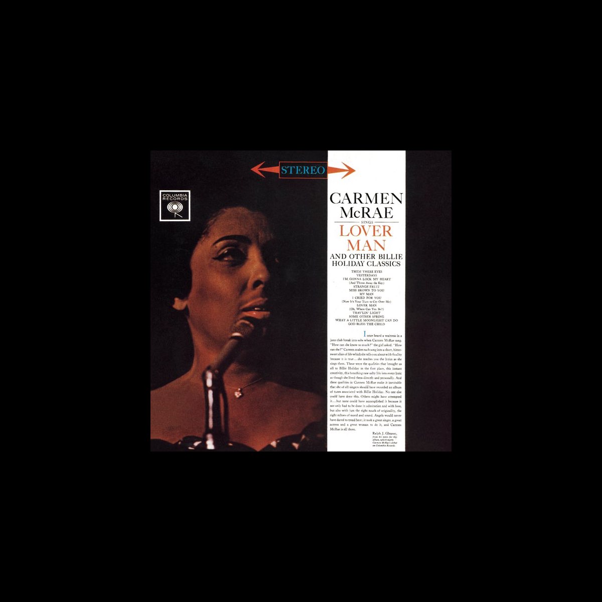‎Carmen McRae Sings Lover Man And Other Billie Holiday Classics - Album ...