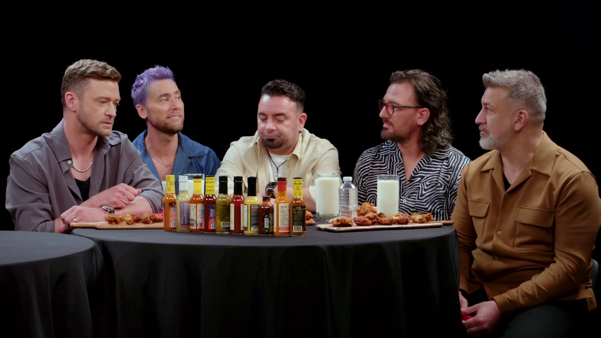 *NSYNC Breaks Another Record While Eating Spicy Wings - Hot Ones ...