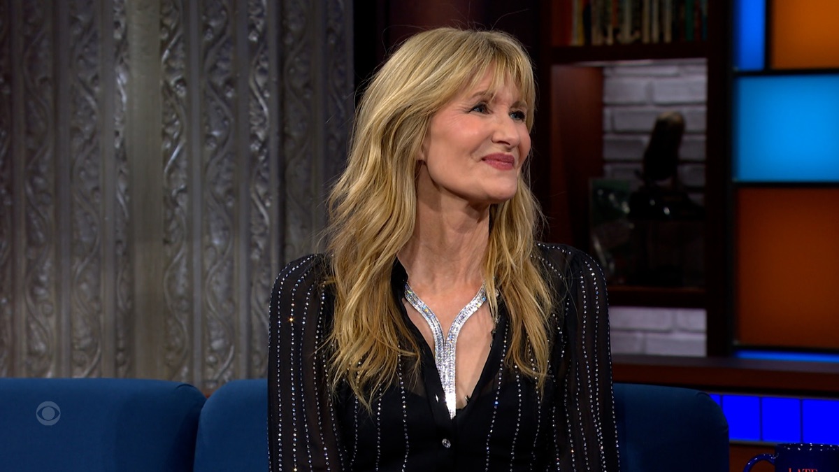 ‎Laura Dern; Andrew Ross Sorkin; Evie McGee Colbert - The Late Show ...