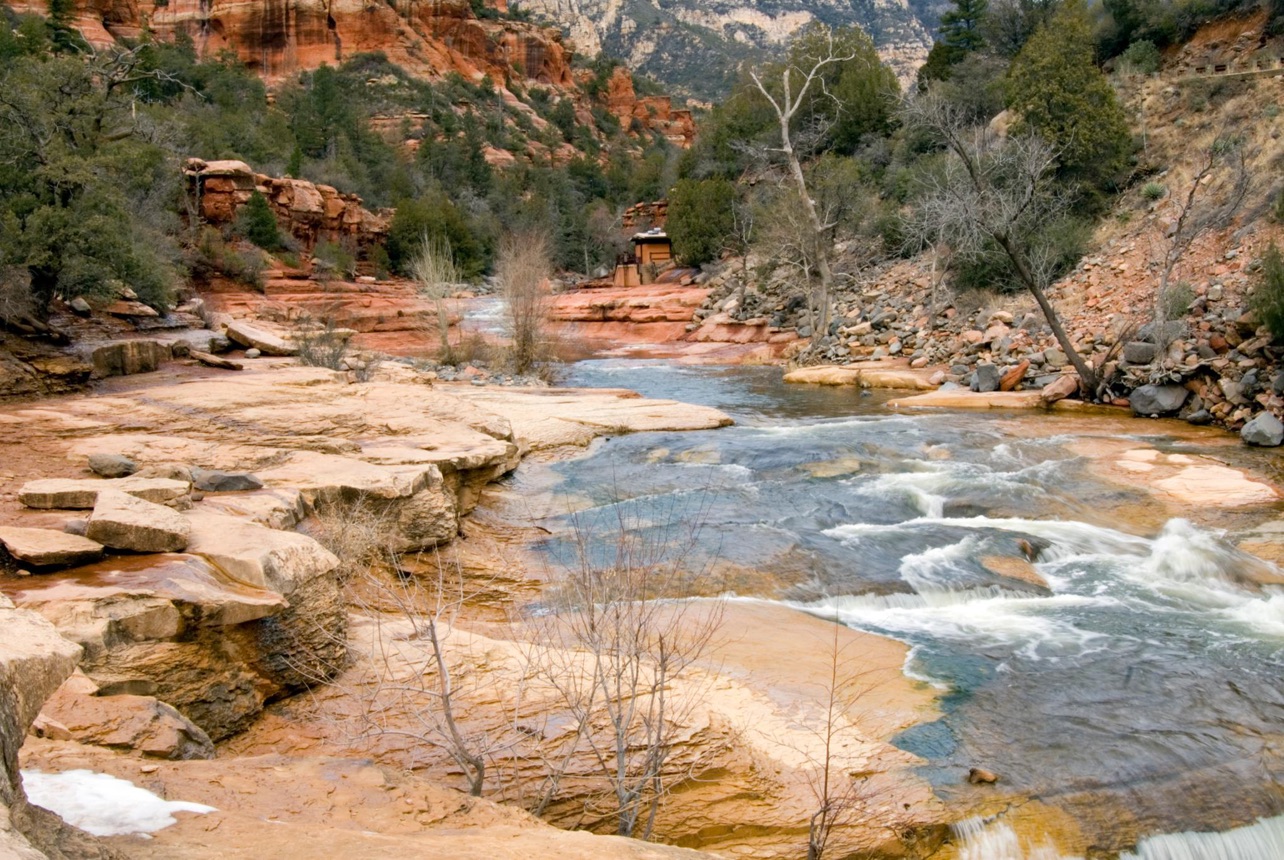 Kaart Van Slide Rock State Park A Guide To: Sedona Swimming Holes