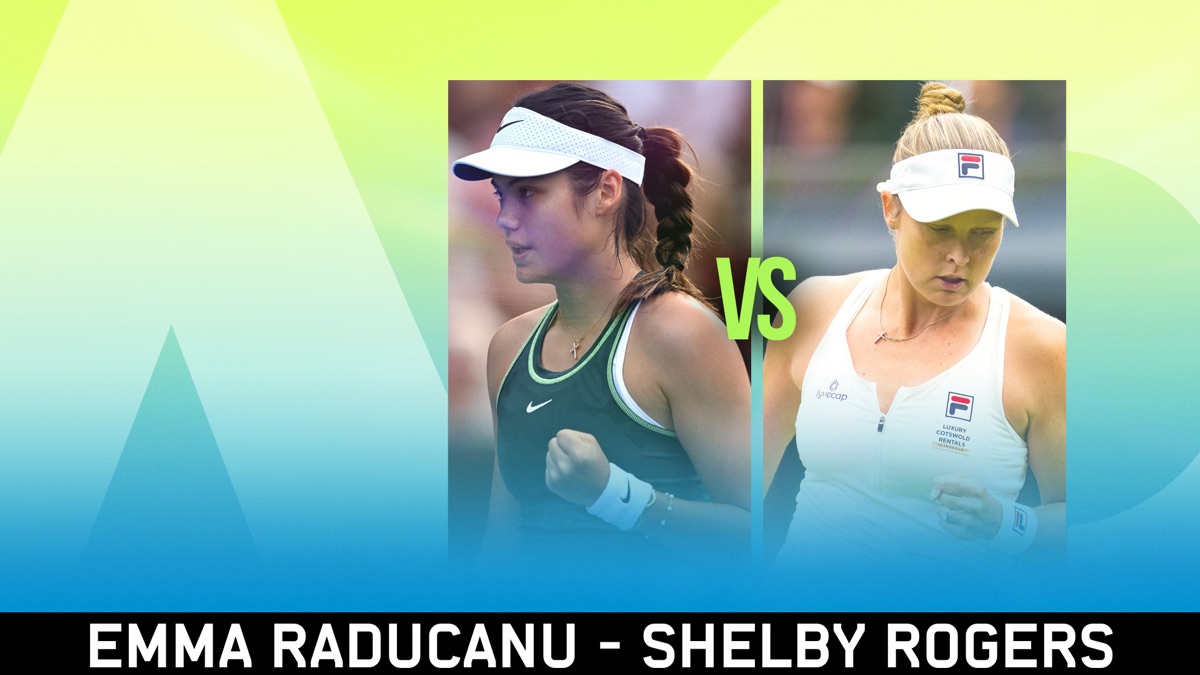 Emma Raducanu - Shelby Rogers - Apple TV (IT)