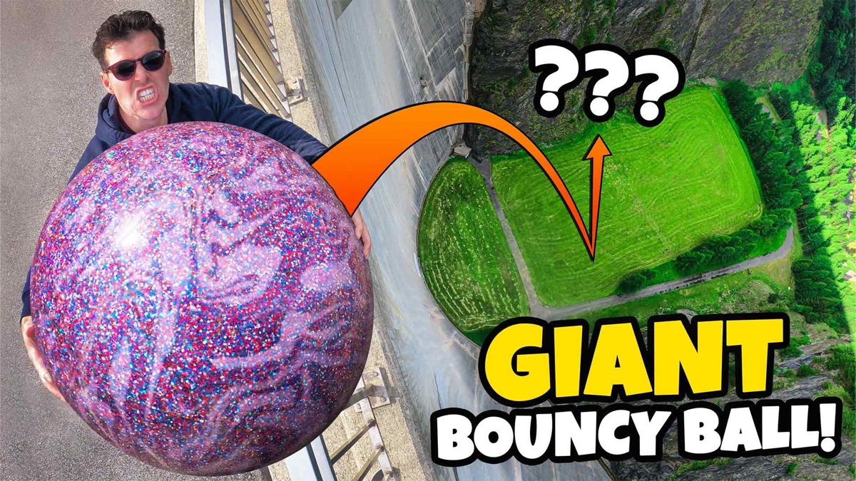 GIANT BOUNCY BALL Drop from 165m Dam! - How Ridiculous (Season 1 ...