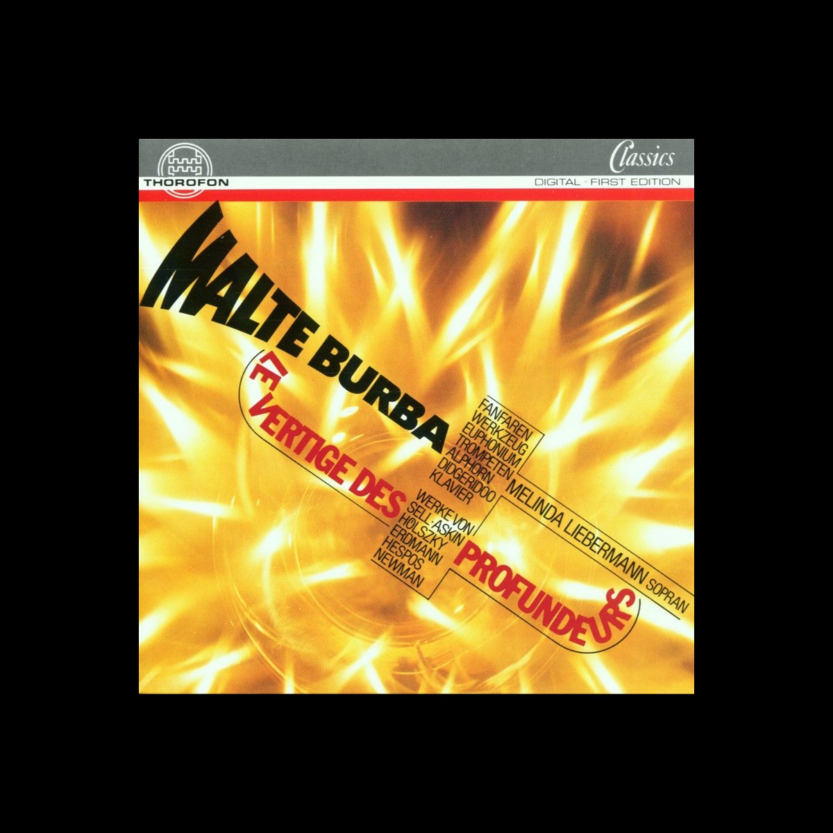 ‎Le vertige des profondeurs - Album by Malte Burba & Melinda Liebermann ...