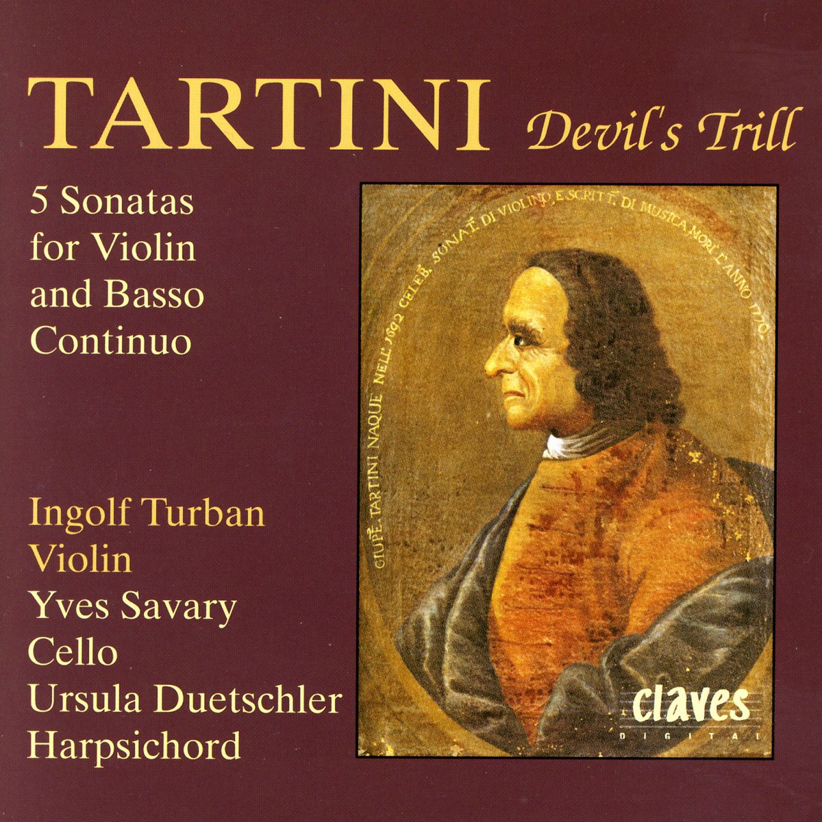 ‎Tartini: Five Sonatas for Violin & Basso Continuo - Album by Ingolf ...