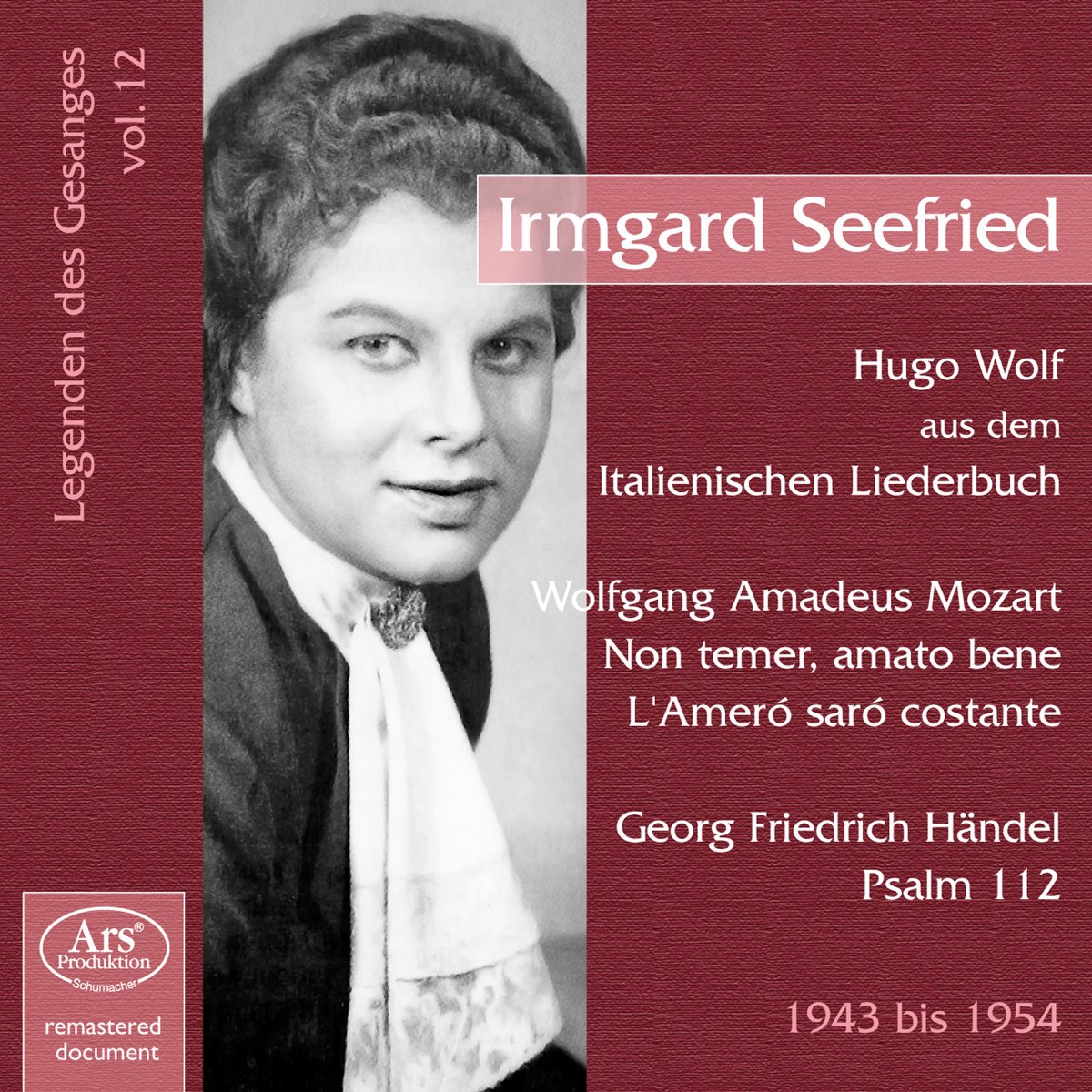 ‎Seefried, Irmgard: Legenden des Gesanges, Vol. 12 (1943-1954) - Album ...
