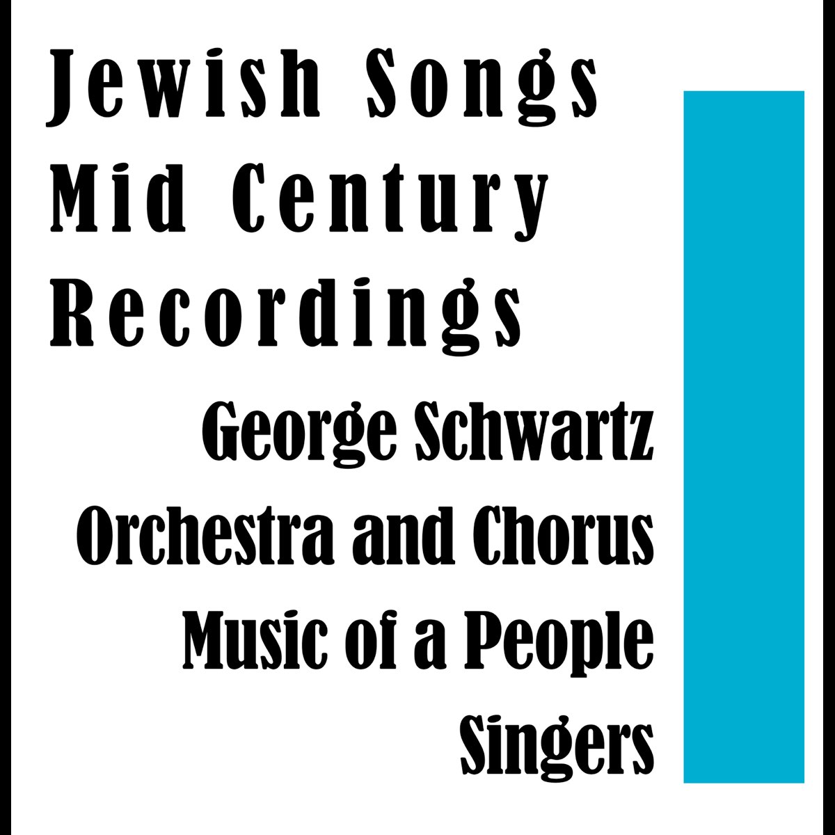 ‎Jewish Songs - Mid Century Recordings by Music of a People Singers ...
