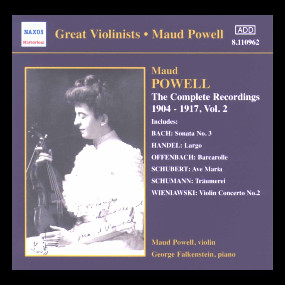 Maud Powell: Complete Recordings, Vol. 2 (1904-1917)” álbum de George ...