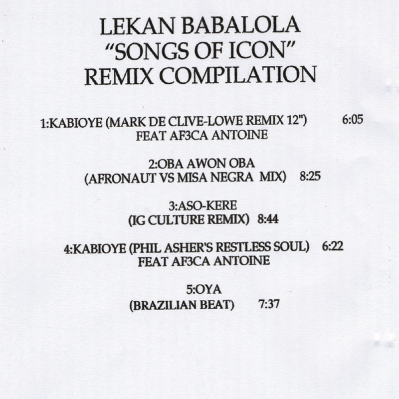 Kabioye (Phil Asher's Restless Soul) - Lekan Babalola: Song Lyrics ...