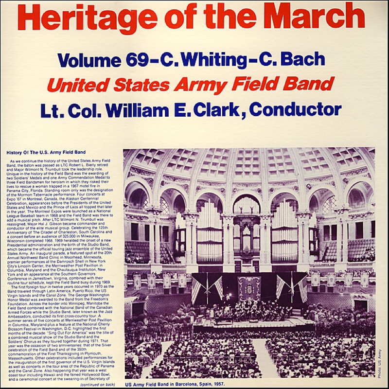 Reception - Lieutenant Colonel William E. Clark & US Army Field Band ...