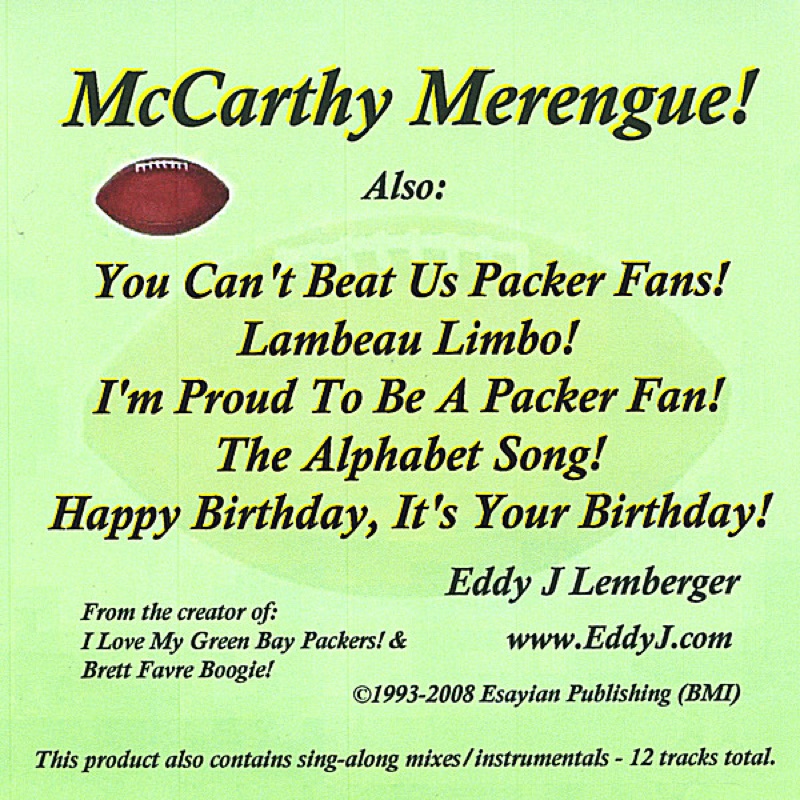 I'm Proud to Be a Packer Fan - Sing Along Mix - Eddy J Lemberger: Song ...