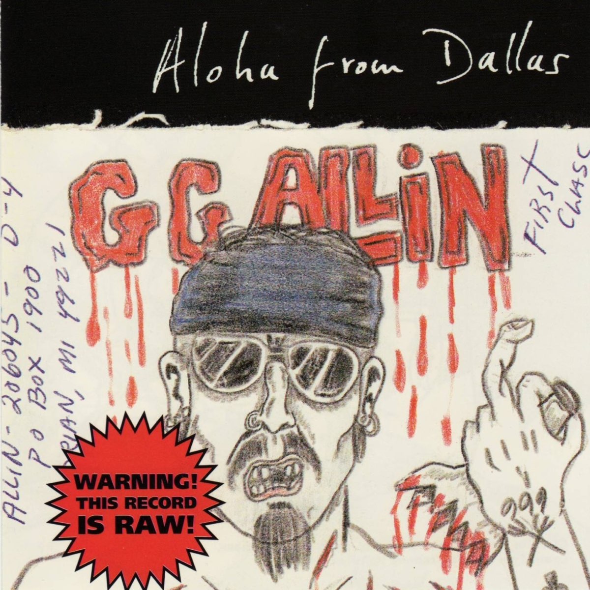 Gg Allin Drawing
