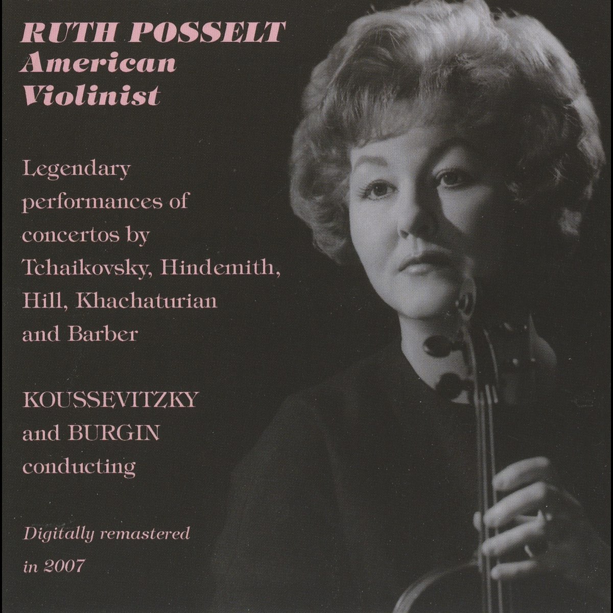 ‎Ruth Posselt - American Violinist - Album by Richard Burgin, Ruth ...