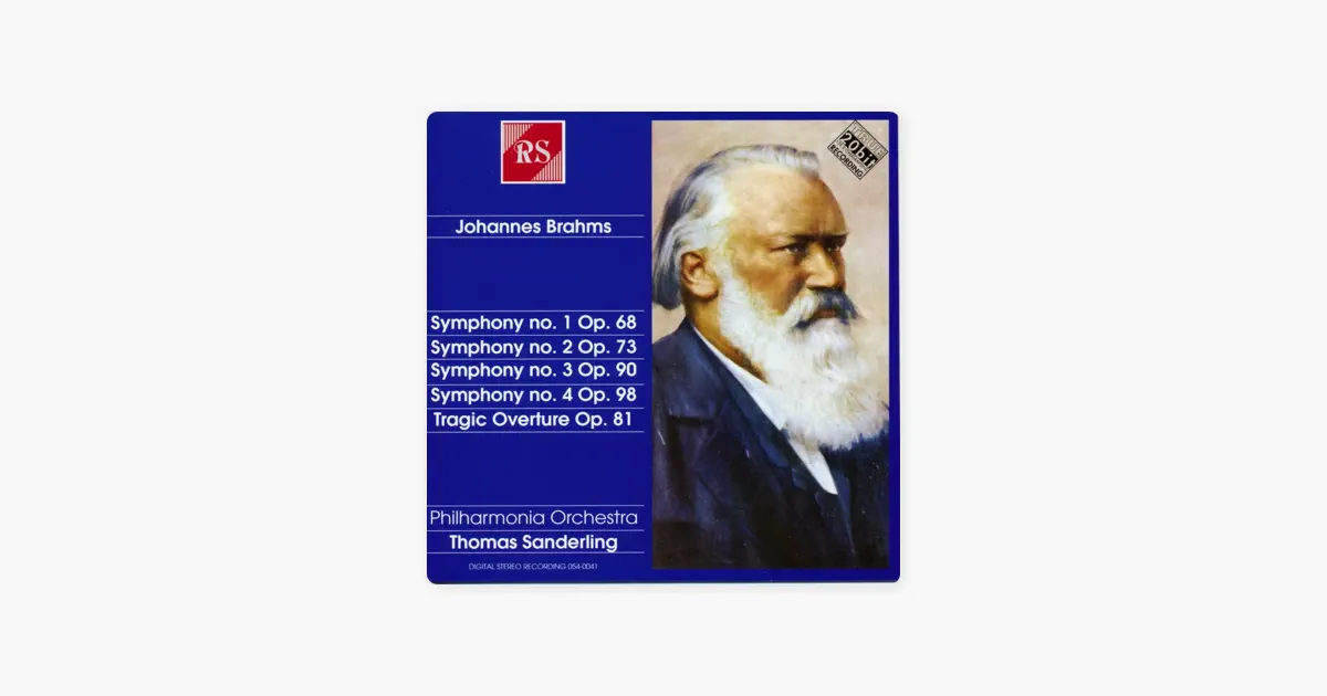 ‎Brahms: Symphonies No. 1-4 and Tragic Ouverture by Thomas Sanderling ...