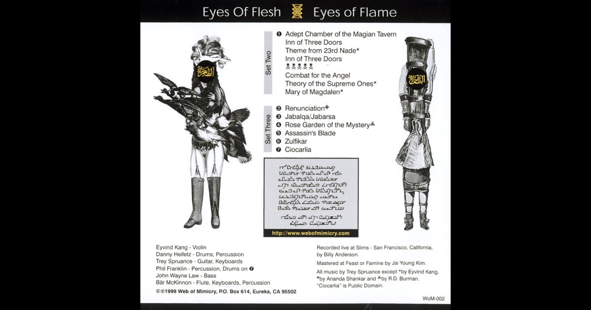 ‎Eyes of Flesh Eyes of Flame - Album by Secret Chiefs 3 - Apple Music
