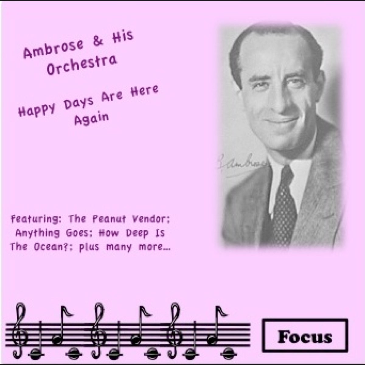 ‎Happy Days Are Here Again - Album by Ambrose and His Orchestra - Apple ...