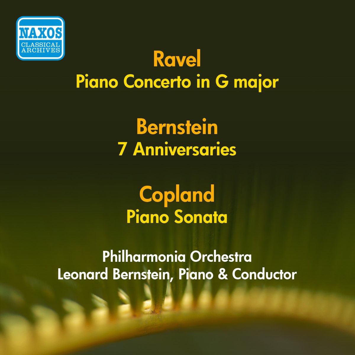 ‎Ravel, M.: Piano Concerto in G Major - Bernstein, L.: 7 Anniversaries ...