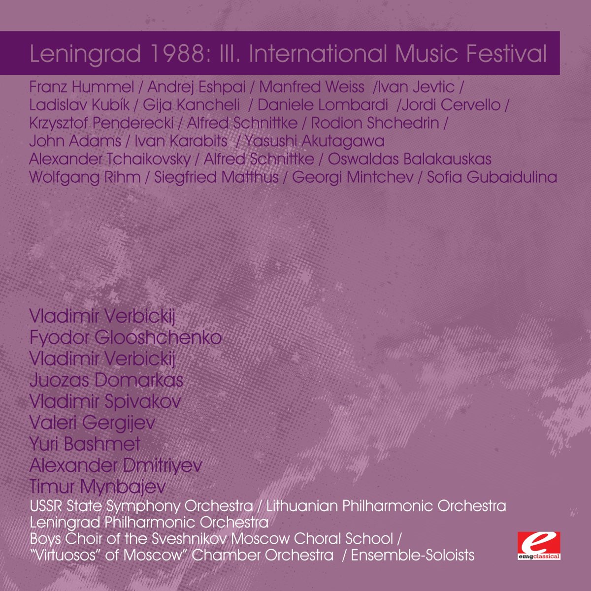 ‎Leningrad 1988: III. International Music Festival (Remastered) - Album ...