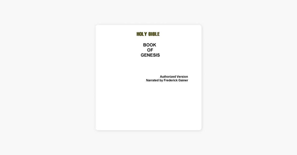 ‎Genesis 2 – Song by Frederick Gainer – Apple Music