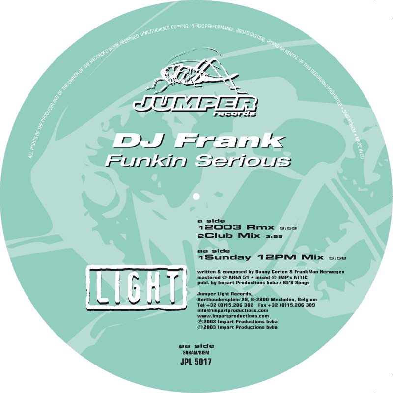 Funkin Serious (2003 Rmx) - DJ Frank: Song Lyrics, Music Videos & Concerts