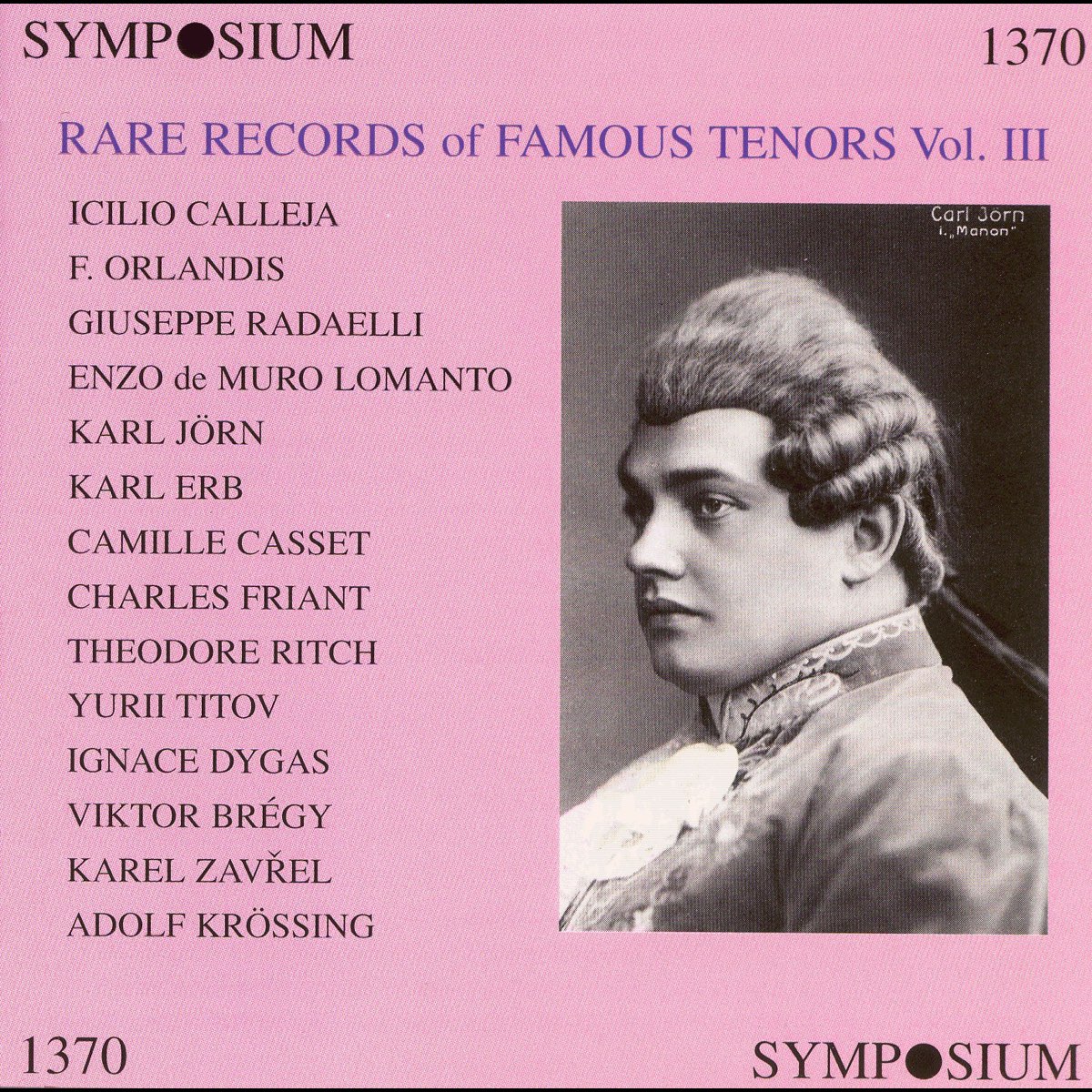 ‎Rare Records of Famous Tenors, Vol. 3 (1905-1930) - Album by Icilio ...