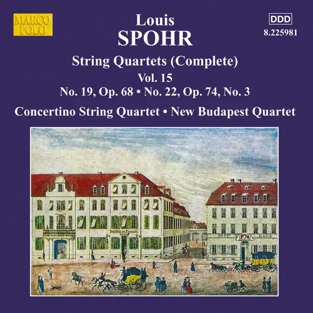 ‎Spohr: Complete String Quartets, Vol. 15 by New Budapest Quartet ...