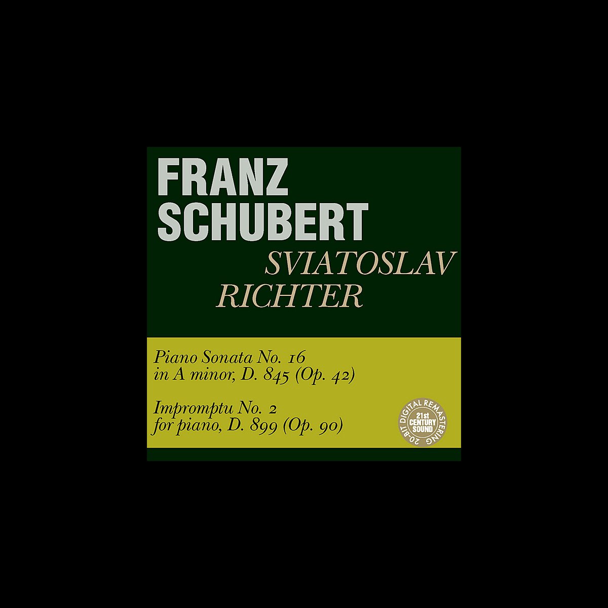 ‎Schubert: Piano Sonata No. 16, Impromptu No. 2 by Sviatoslav Richter ...