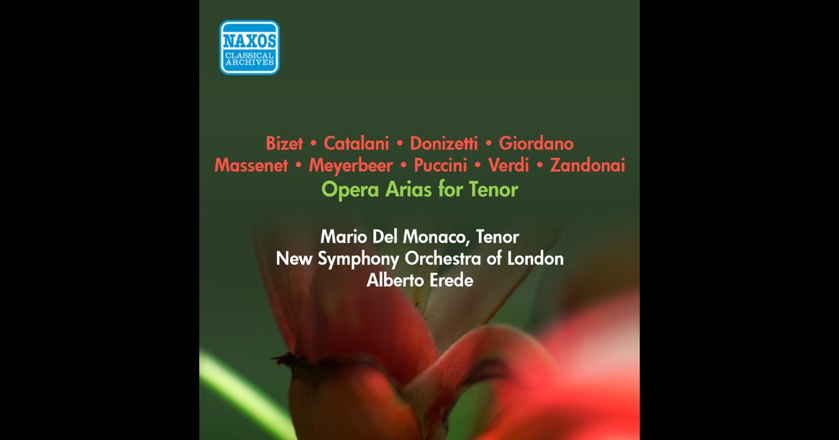 ‎Opera Arias (Tenor): Del Monaco, Mario - Verdi, G. - Giordano, U ...
