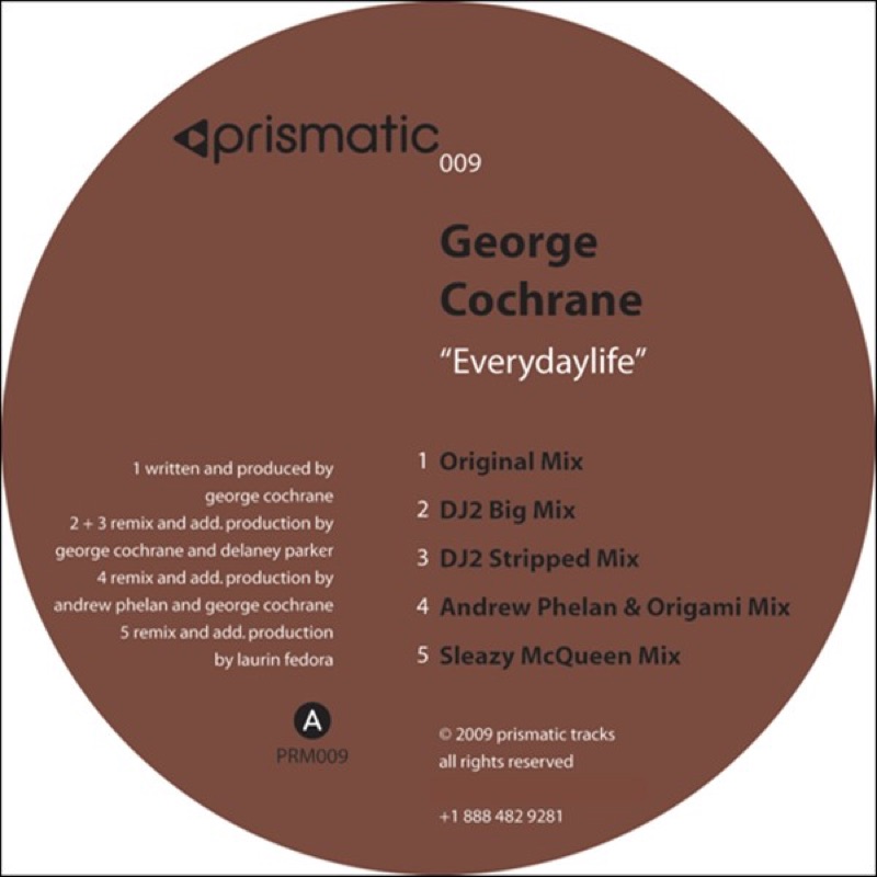 Everydaylife (Andrew Phelan & Origami Mix) - George Cochrane: Song Lyrics, Music Videos & Concerts