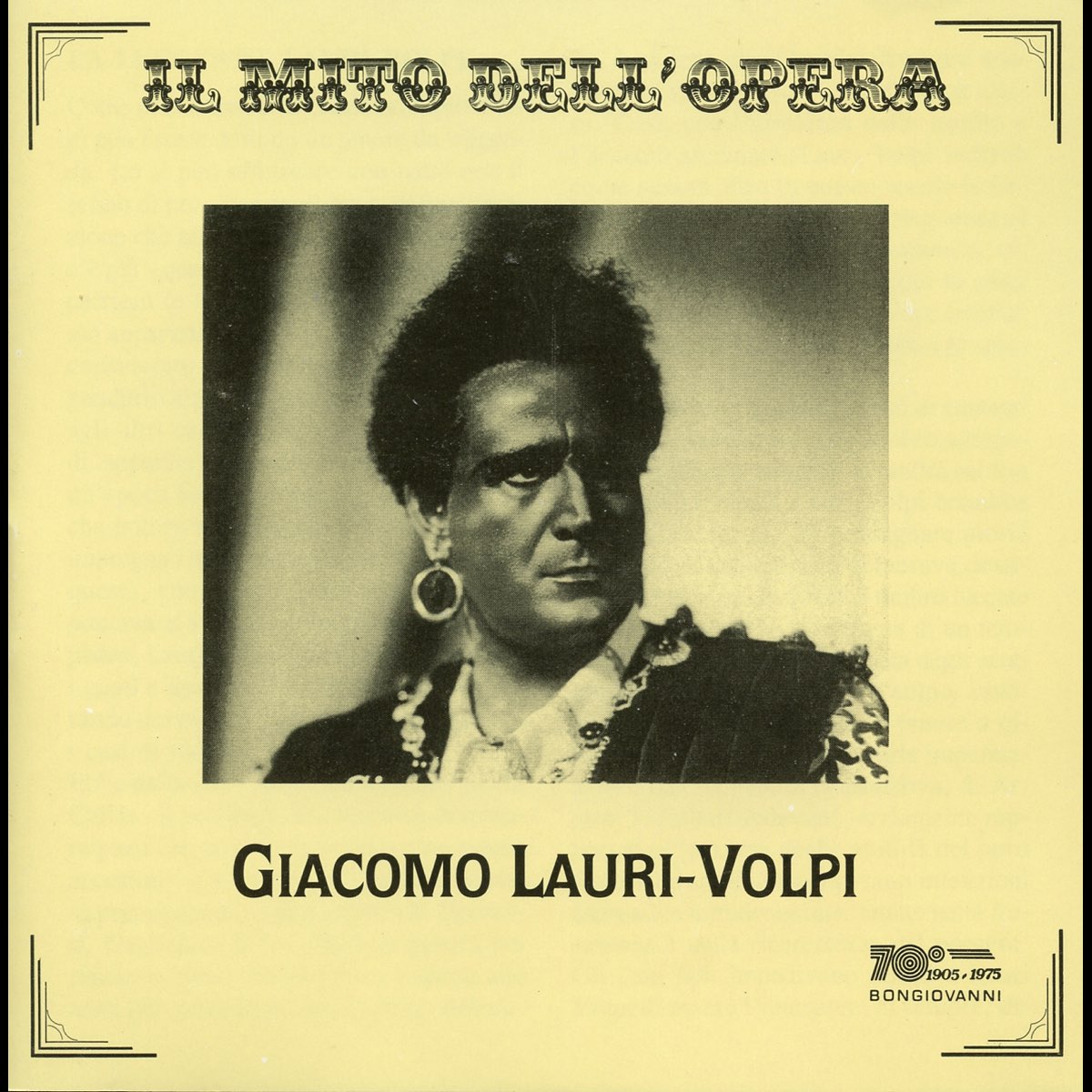 ‎Il mito dell'opera: Giacomo Lauri-Volpi by Giacomo Lauri-Volpi on ...