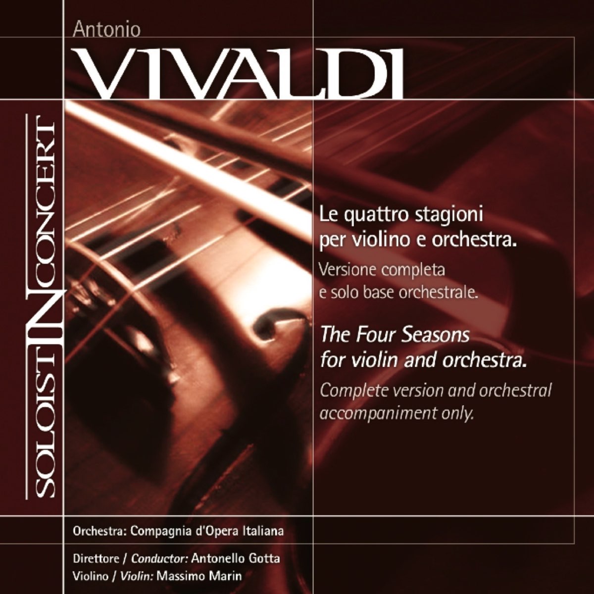 Soloist In Concert Vivaldi The Four Seasons Op 8 Nos 1 4