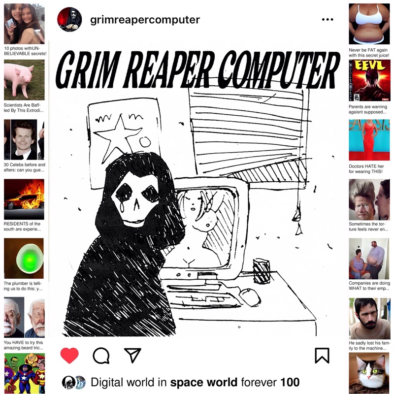 Computer is Real Life - Grim Reaper Computer: Song Lyrics, Music Videos ...