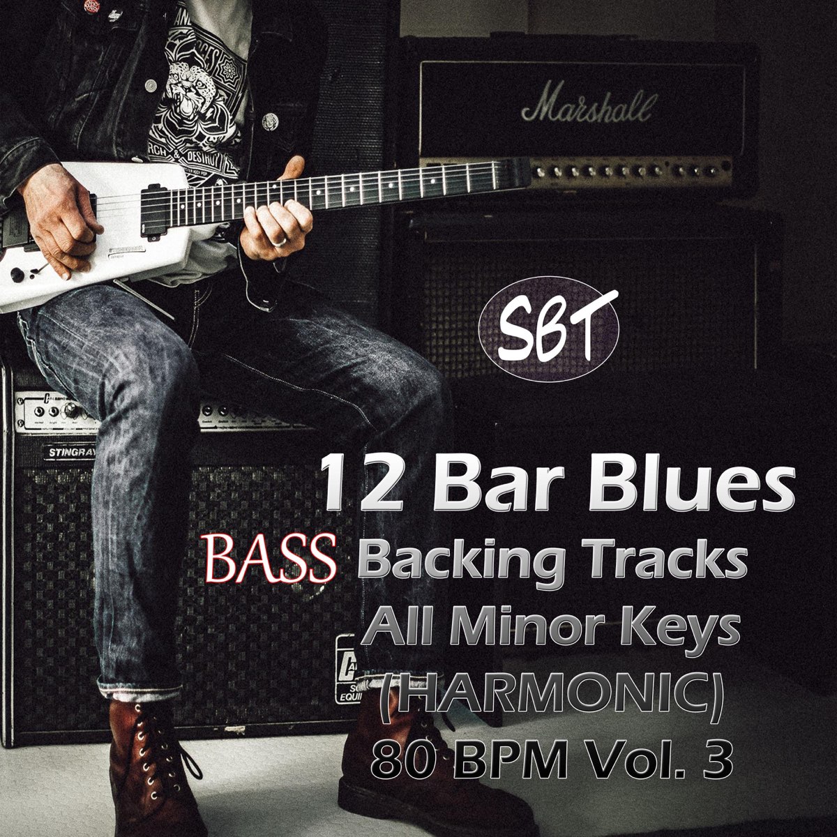 ‎12 Bar Blues BASS Backing Tracks, All Harmonic Minor Keys, 80 BPM, Vol ...